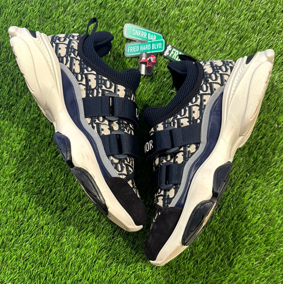 Dior D-Wander Sneaker 'Dior Oblique - Deep Blue' – Fried Hard Blvd.