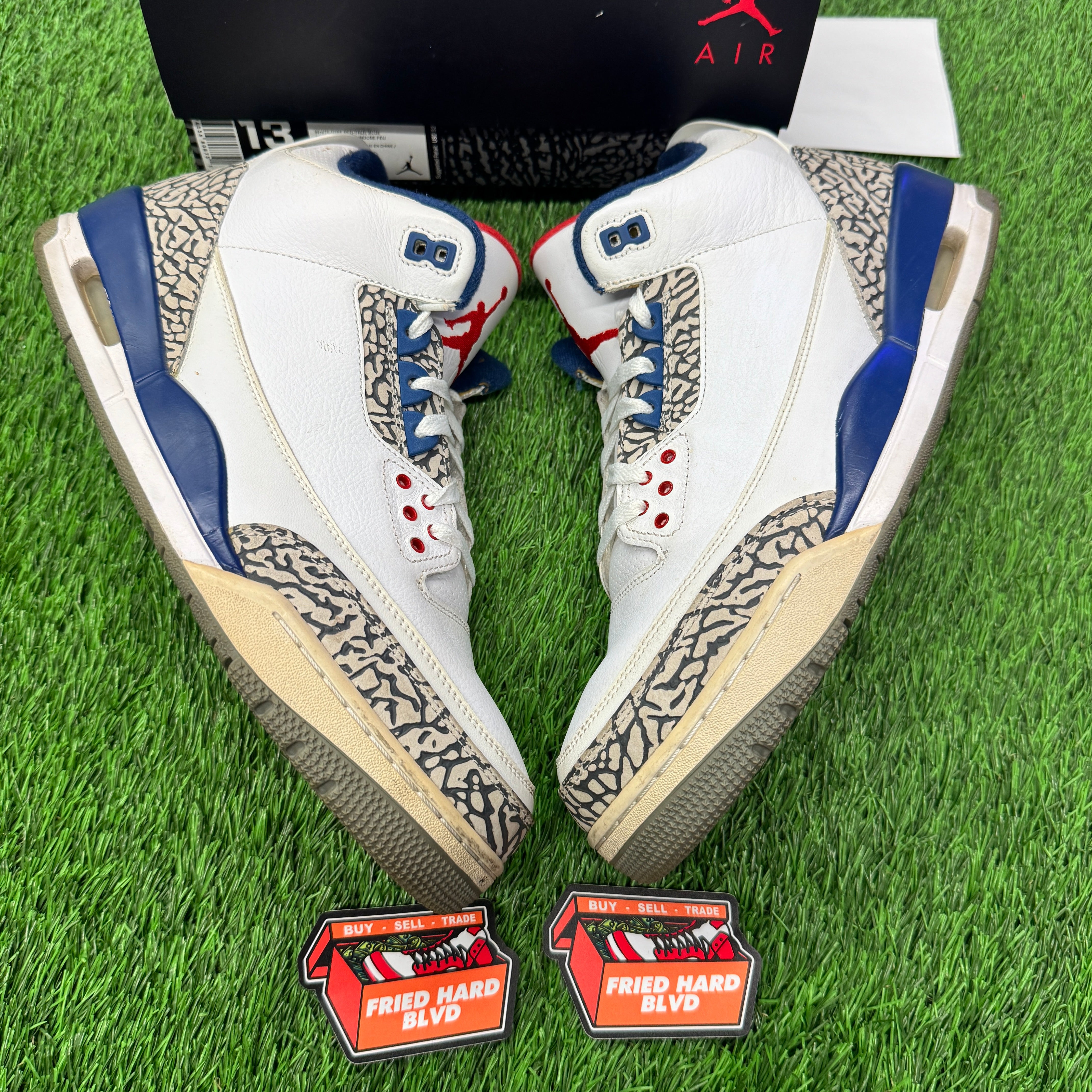 Jordan 3 Retro True Blue (2016) SIZE 13M/14.5W – Fried Hard Blvd.